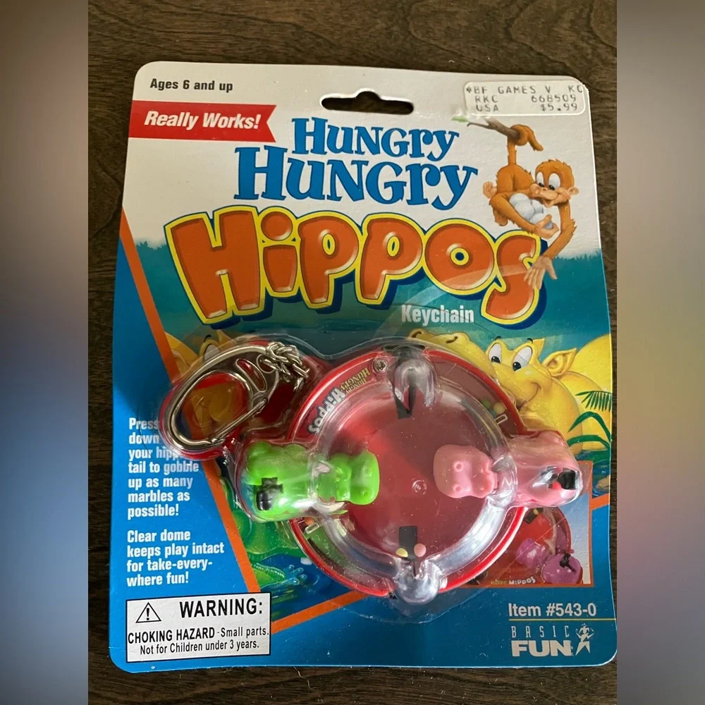 Games | Basic Fun Hungry Hungry Hippos Pink Green Hippo Mini Game ...
